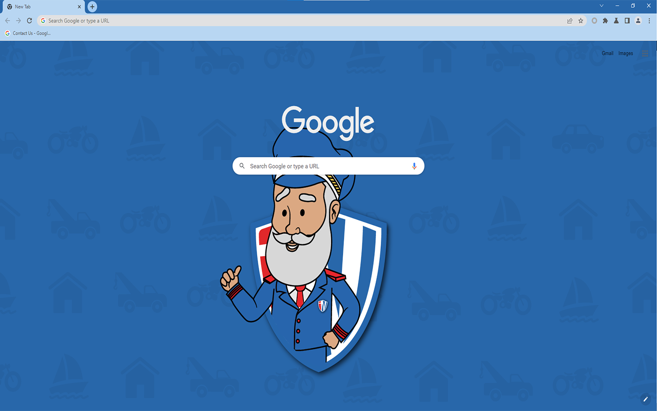 The Admiral Car Insurance Mascot by Insurance Navy - Insurance Navy Admiral